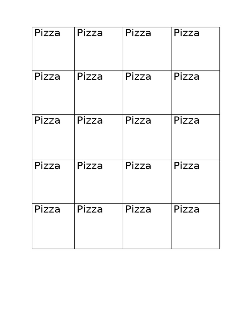 Pizza | PDF