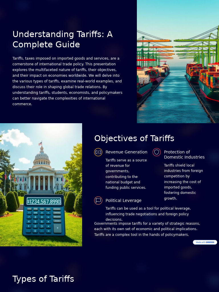 Understanding-Tariffs-A-Complete-Guide | PDF | Tariff | Non Tariff ...