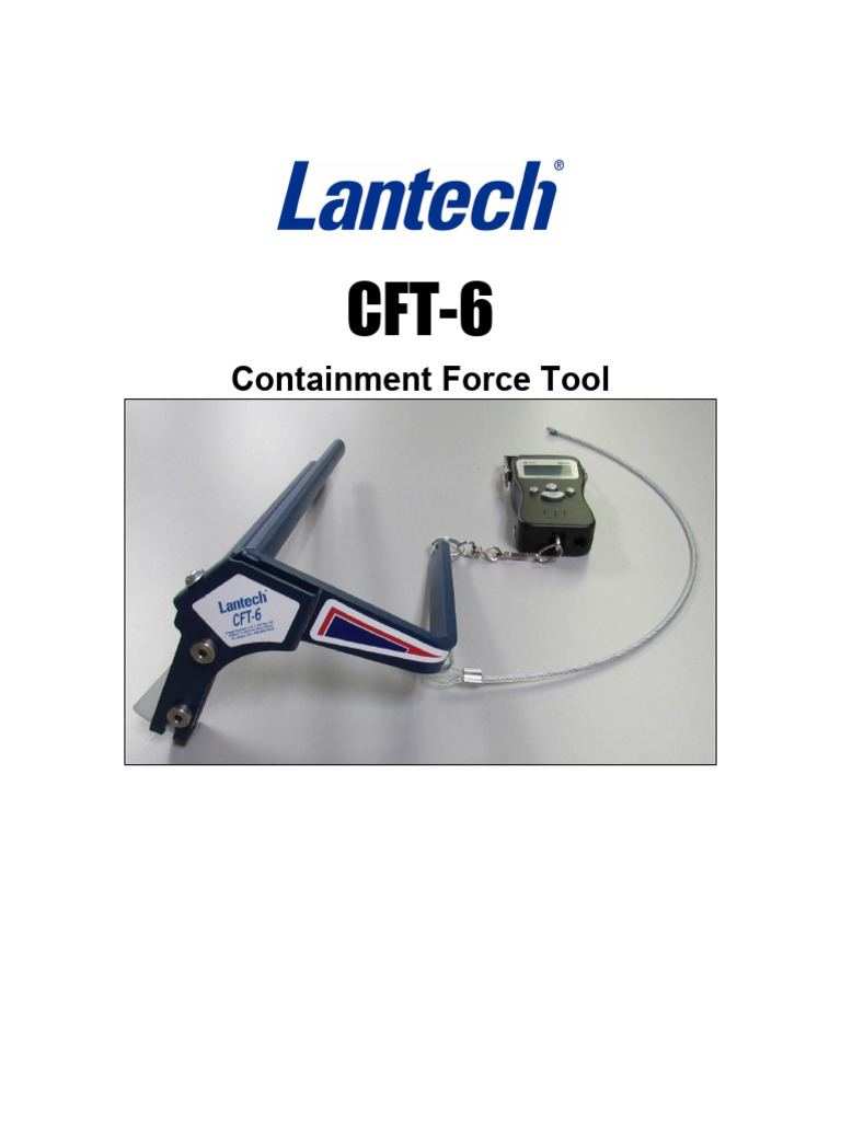 CFT-6 Containment Force Tool Manual | PDF | Pound (Mass)