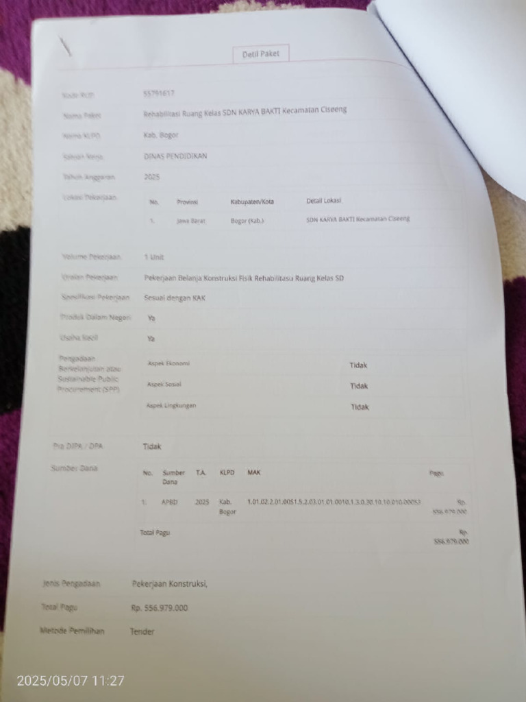 Data Proyek | PDF