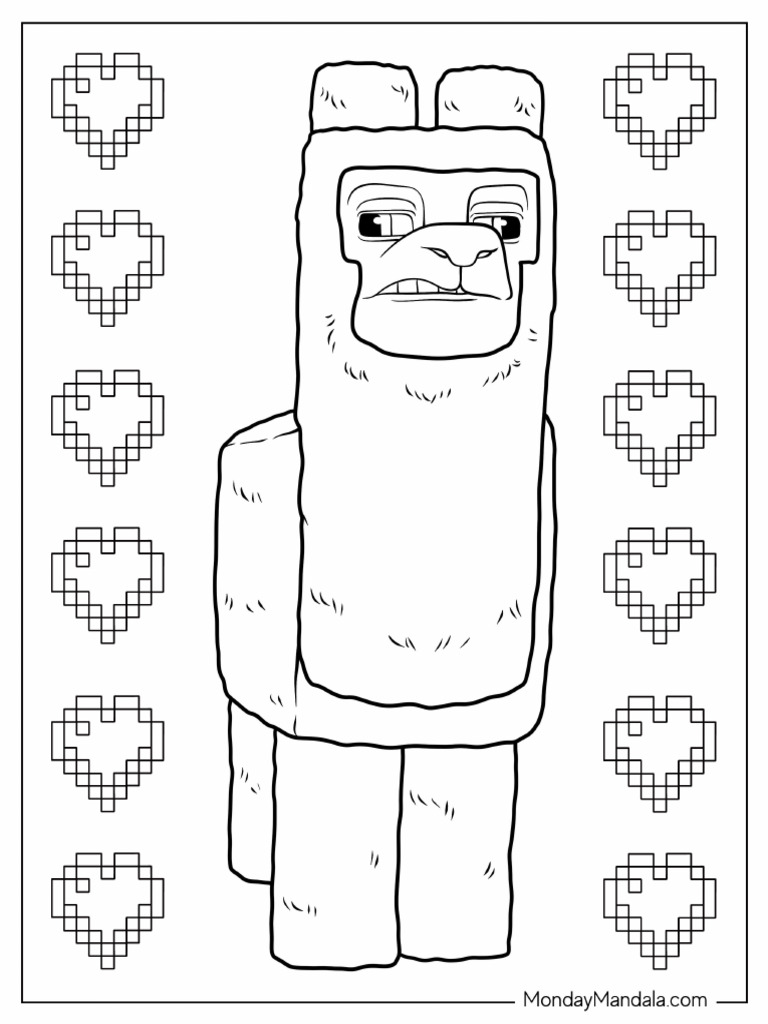 Grumpy Minecraft Movie Llama | PDF