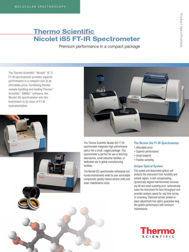 Thermo Scientific Nicolet Is5 FT-IR Spectrometer: Premium Performance ...
