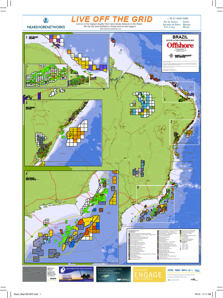 2019 Brazil Concession Map | PDF | Petróleo | Indústria petrolífera