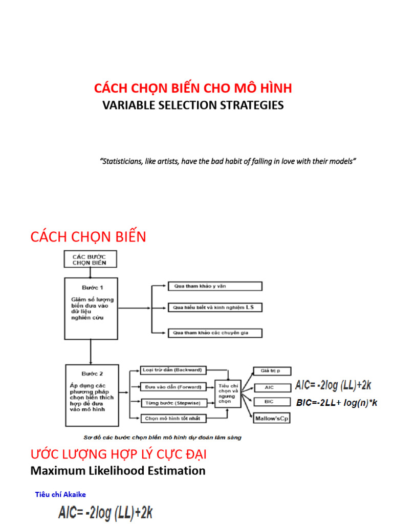 Bai 8 - Cach Chon Bien Cho Mo Hinh Du Doan | PDF