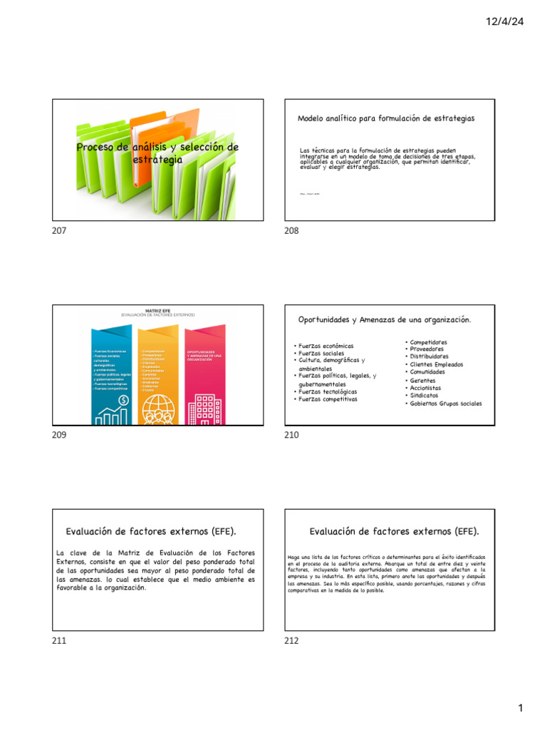 EFE y EFI | PDF | Análisis FODA | Economias
