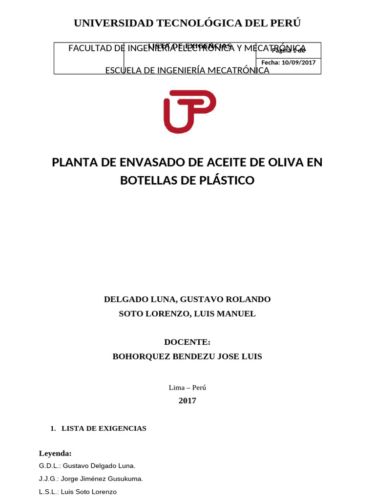 Planta de Envasado de Aceite en Botellas de Plastico HASTA PR5.1 | PDF | Embrague | Engranaje