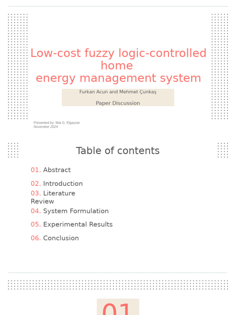 Seminar 1 Fuzzy Logic Energy Management | PDF | Energy Conservation | Energy Management