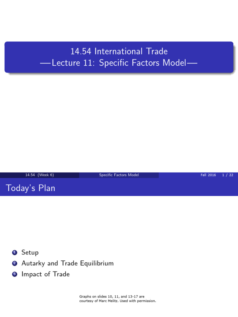 Specific Factors Model in International Trade | PDF | Labour Economics ...