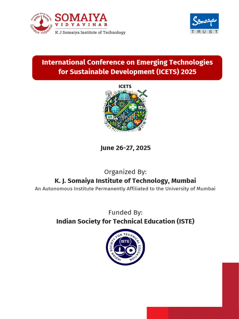 ICETS 2025: Tech for Sustainable Development | PDF | Agriculture ...