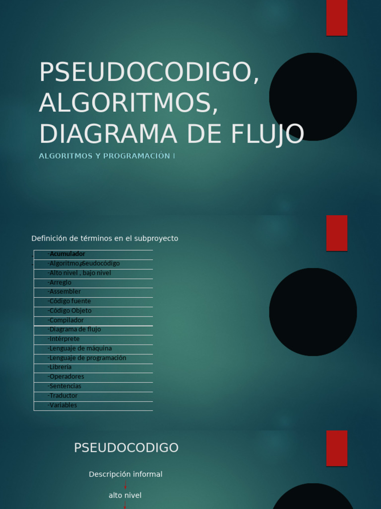 PSEUDOCODIGO, DIAGRAMA DE FLUJO, ALGORITMOS | PDF | Algoritmos ...