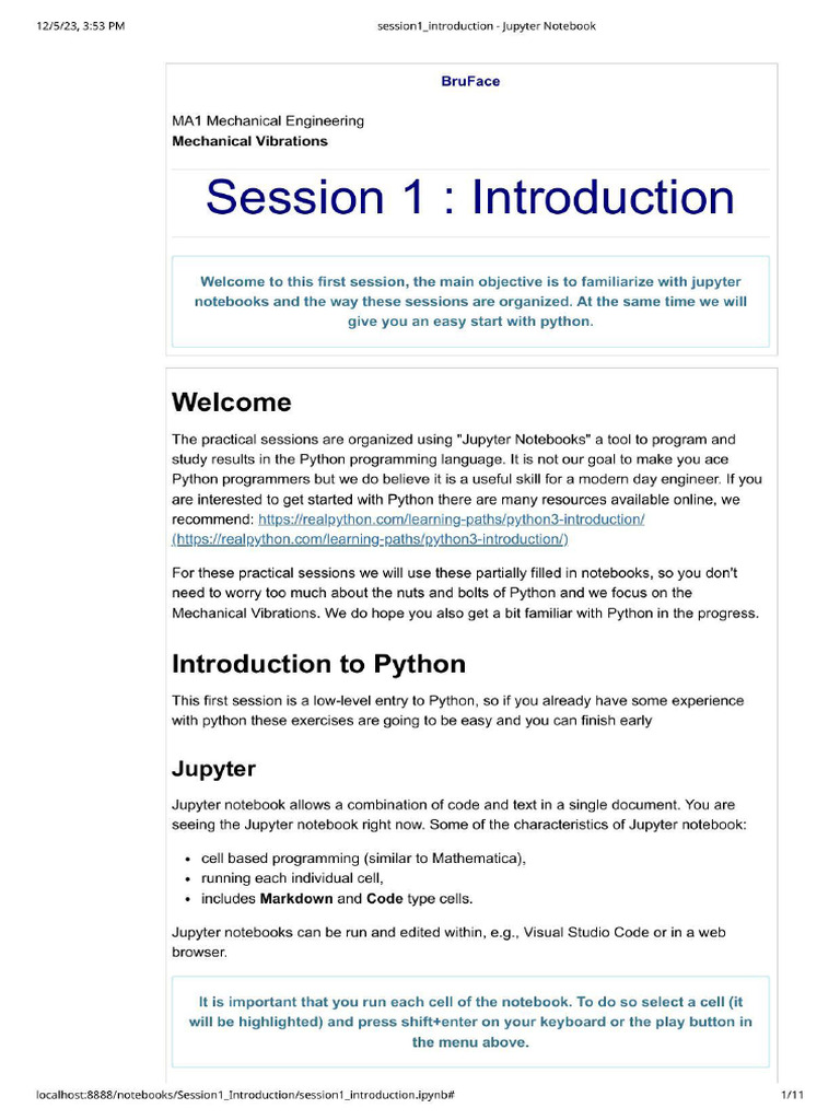 session1_introduction - Jupyter Notebook-4 | PDF