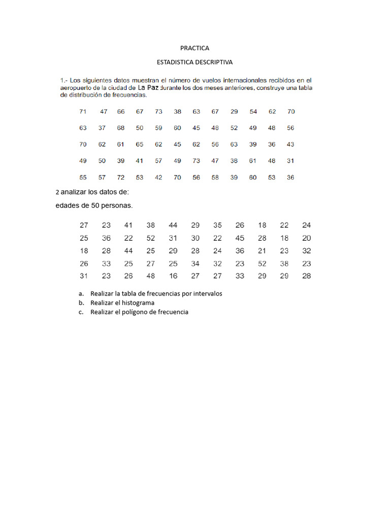 Practica Estadistica 1 | PDF