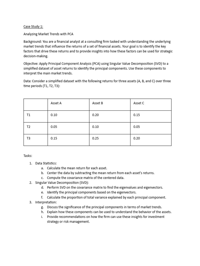 Linear Algebra Assignment | PDF | Principal Component Analysis | Algorithms