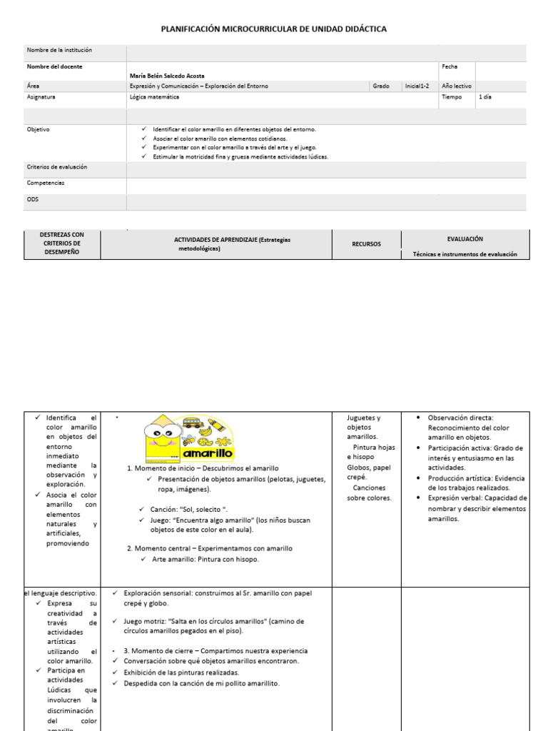 Planificacion Clase Demostrativa | PDF | Modificación de comportamiento | Ciencia cognitiva