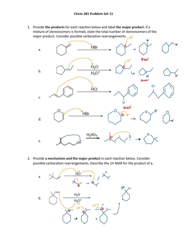 599 Problem Set 11 | PDF | Chemical Reactions | Space