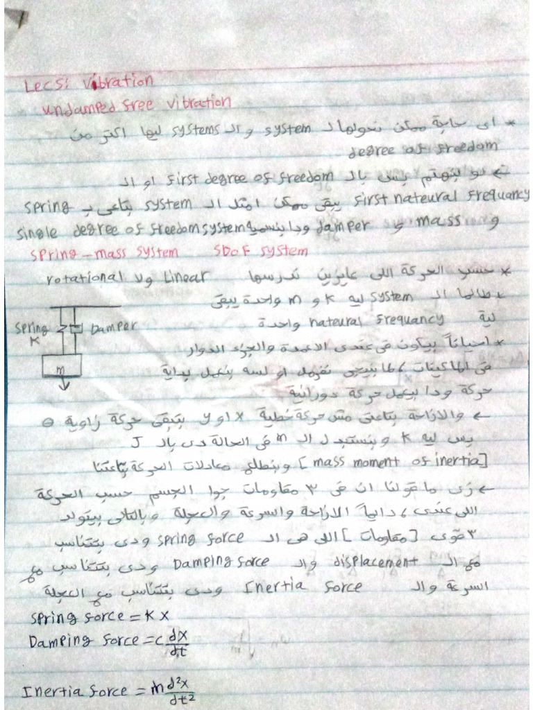 Lec5 Vibration | PDF