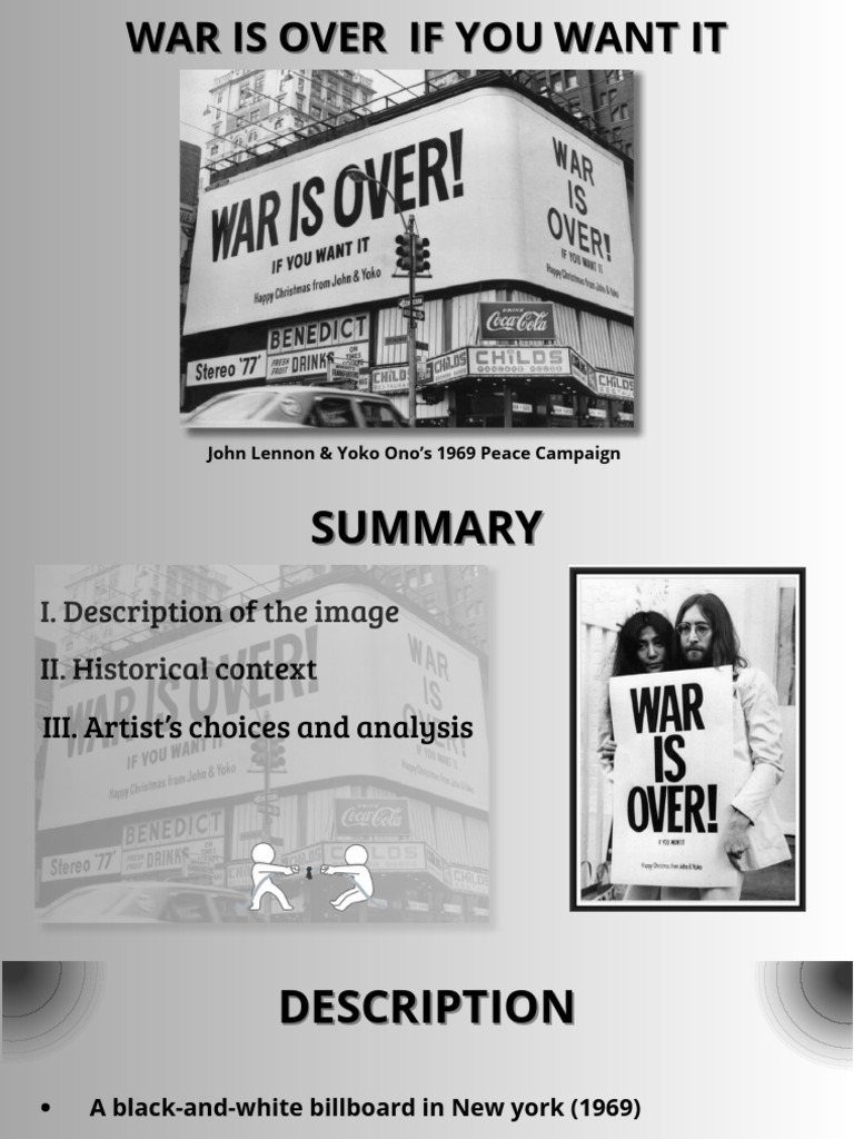 War Is Over If You Want It | PDF