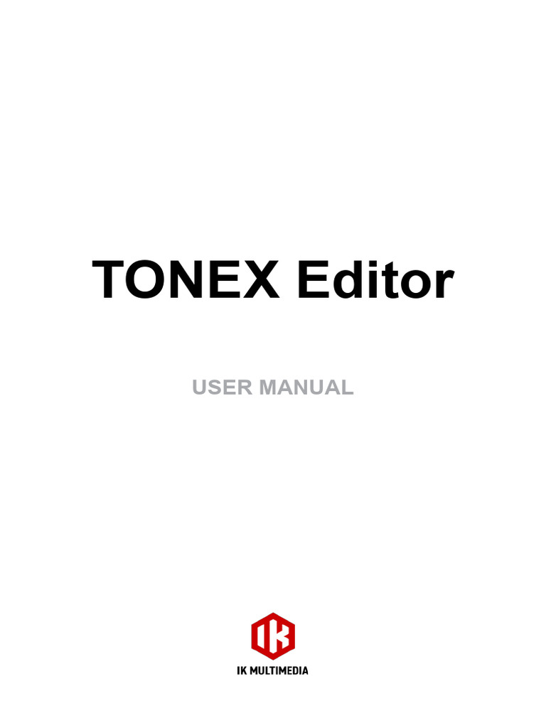 TONEX Editor User Manual English | PDF | License | Equalization (Audio)