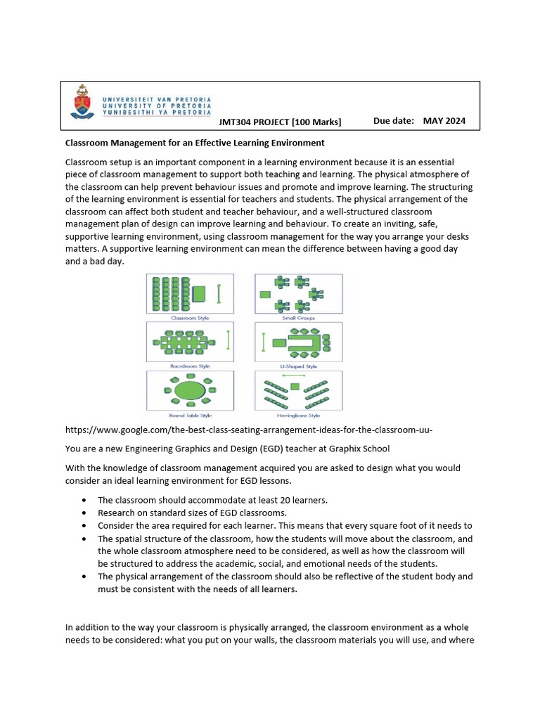Effective Classroom Management Design | PDF | Classroom | Learning