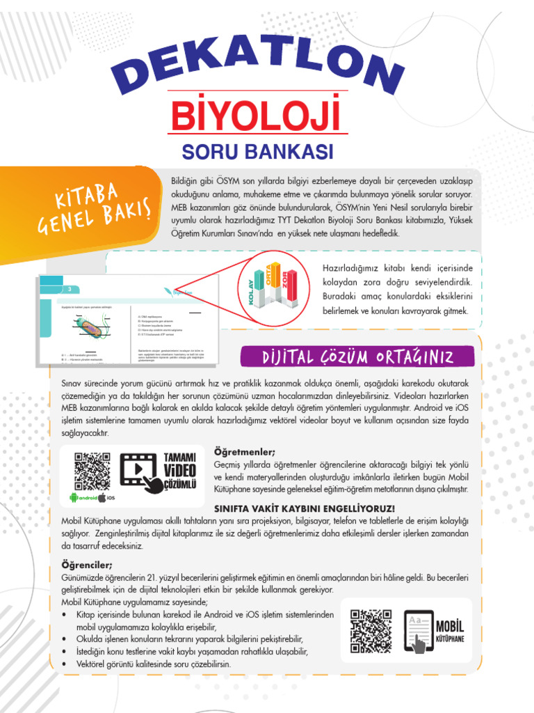 Biyoloji: Soru Bankasi | PDF