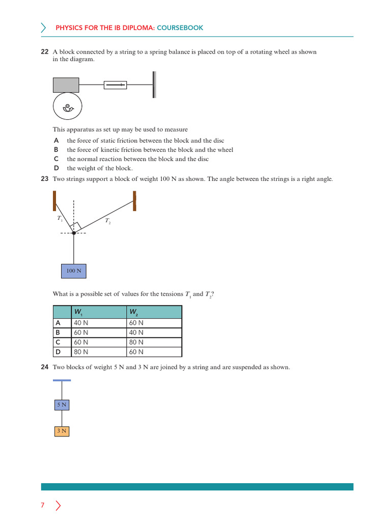 Exam_Style_MCQs_-_Forces_and_Laws_of_motion_ | PDF | Force | Friction