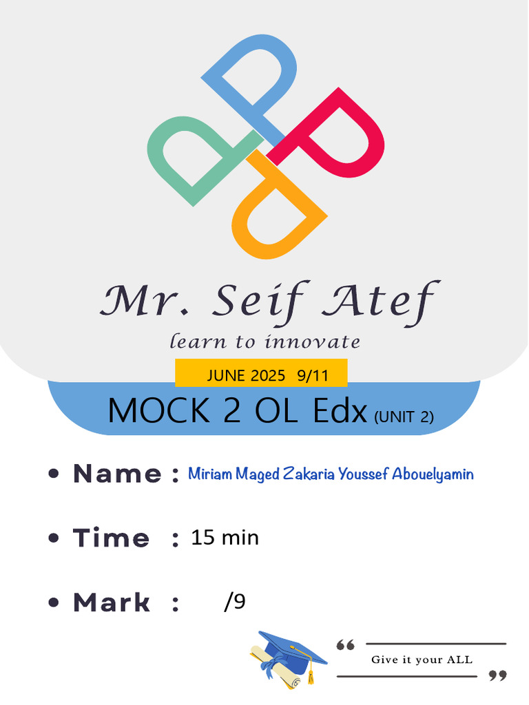 Math Mock | PDF