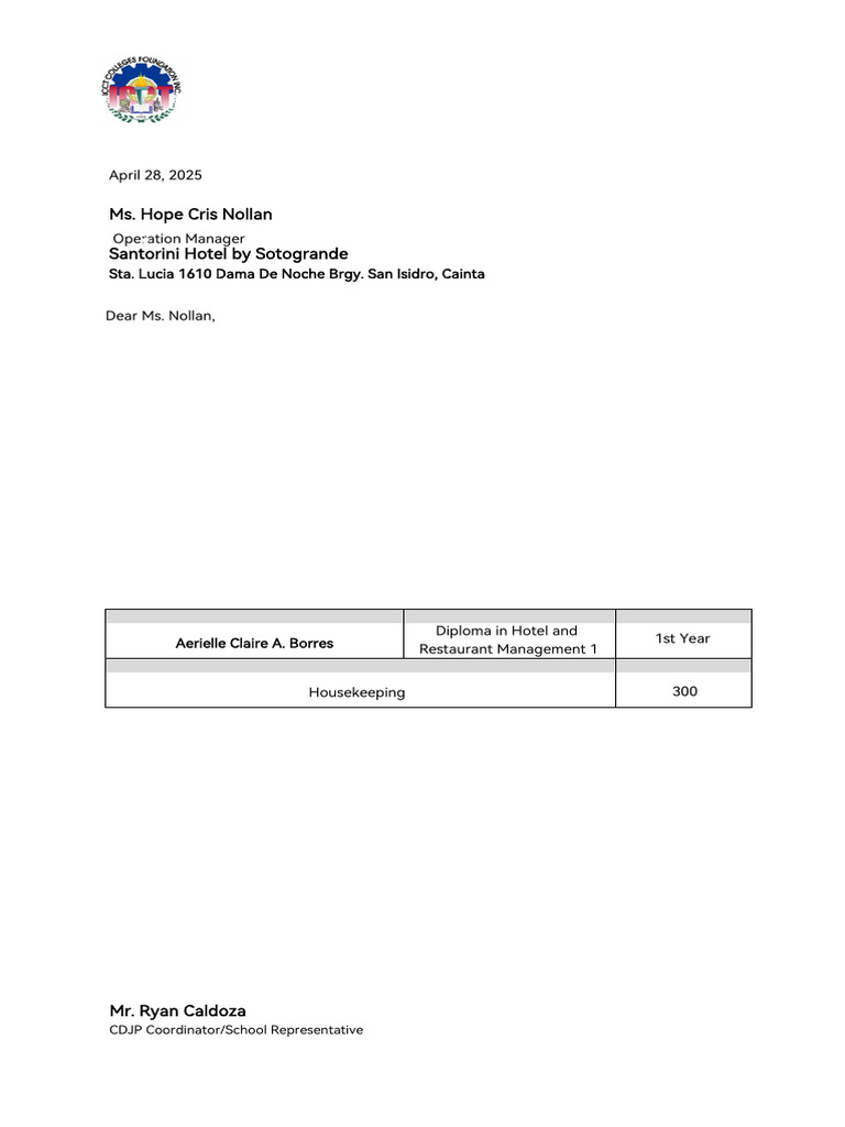 ICCT 2016 SIP Letter of Endorsement DHRM | PDF