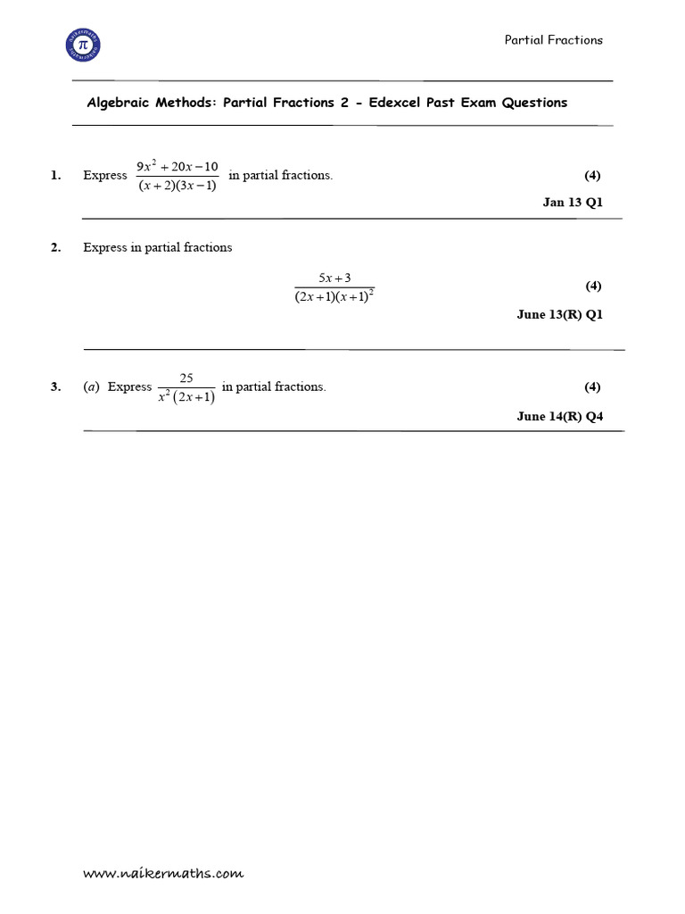 Partial-Fractions-2 | PDF