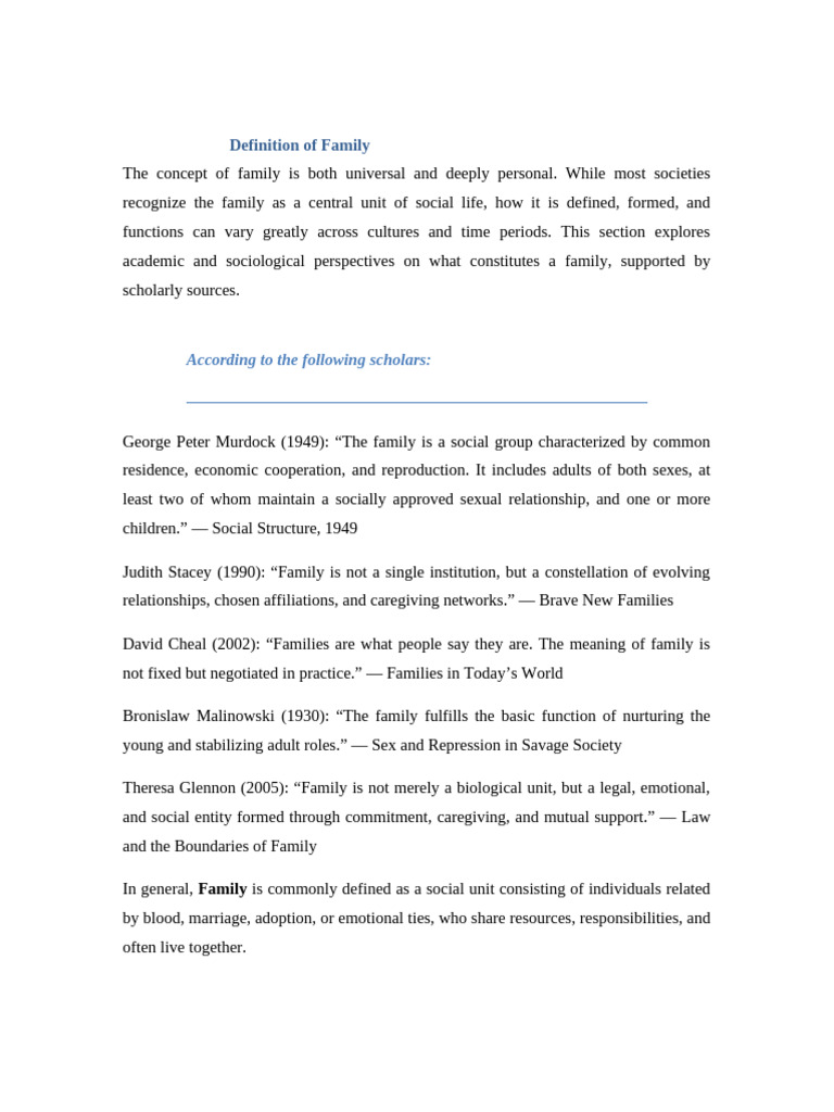Murdock's Family Definition Explained | PDF