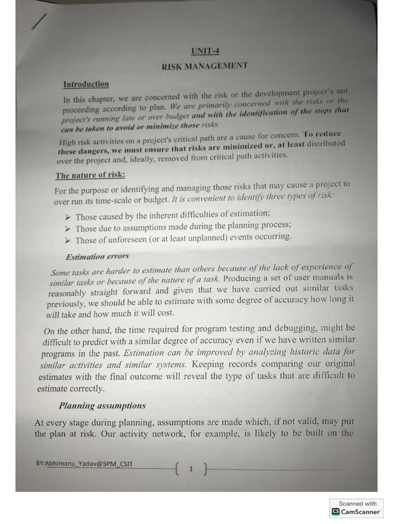 Risk Management | PDF