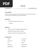 Tally Skills and Experience Resume | PDF | Computing And Information ...