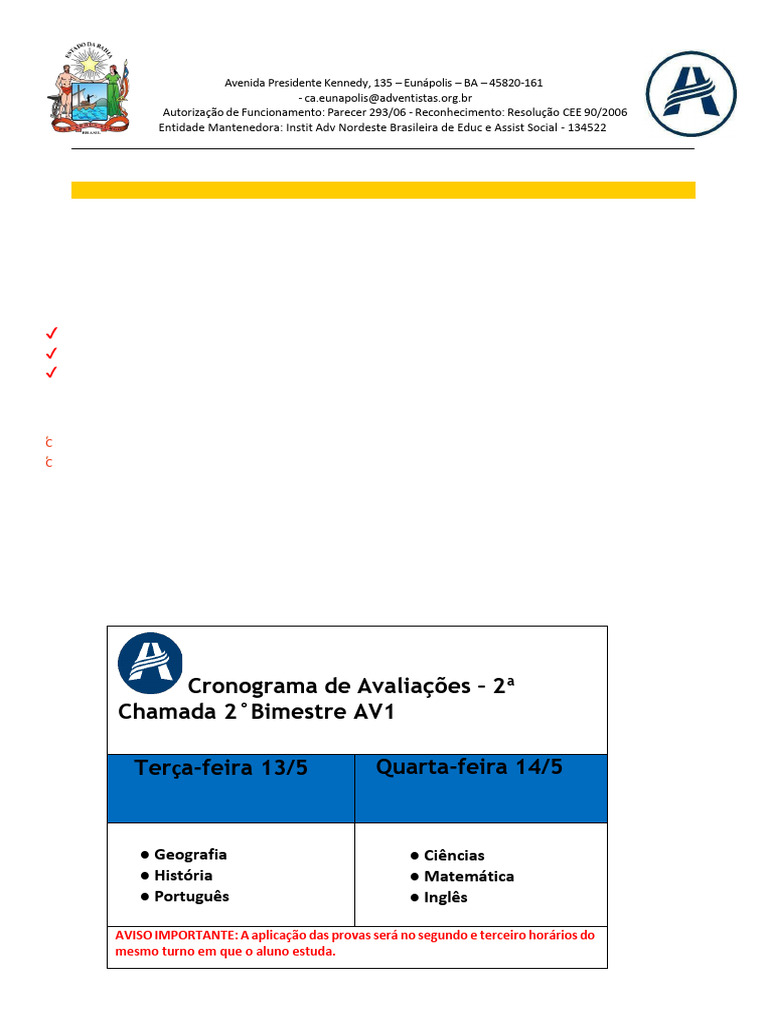 Comunicado 2 Chamada - 1 | PDF