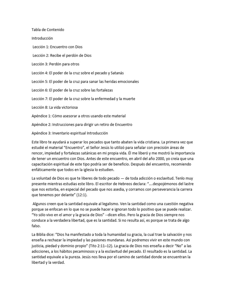 Encuentro - Joel Comiskey | PDF | Jacob | Pecado