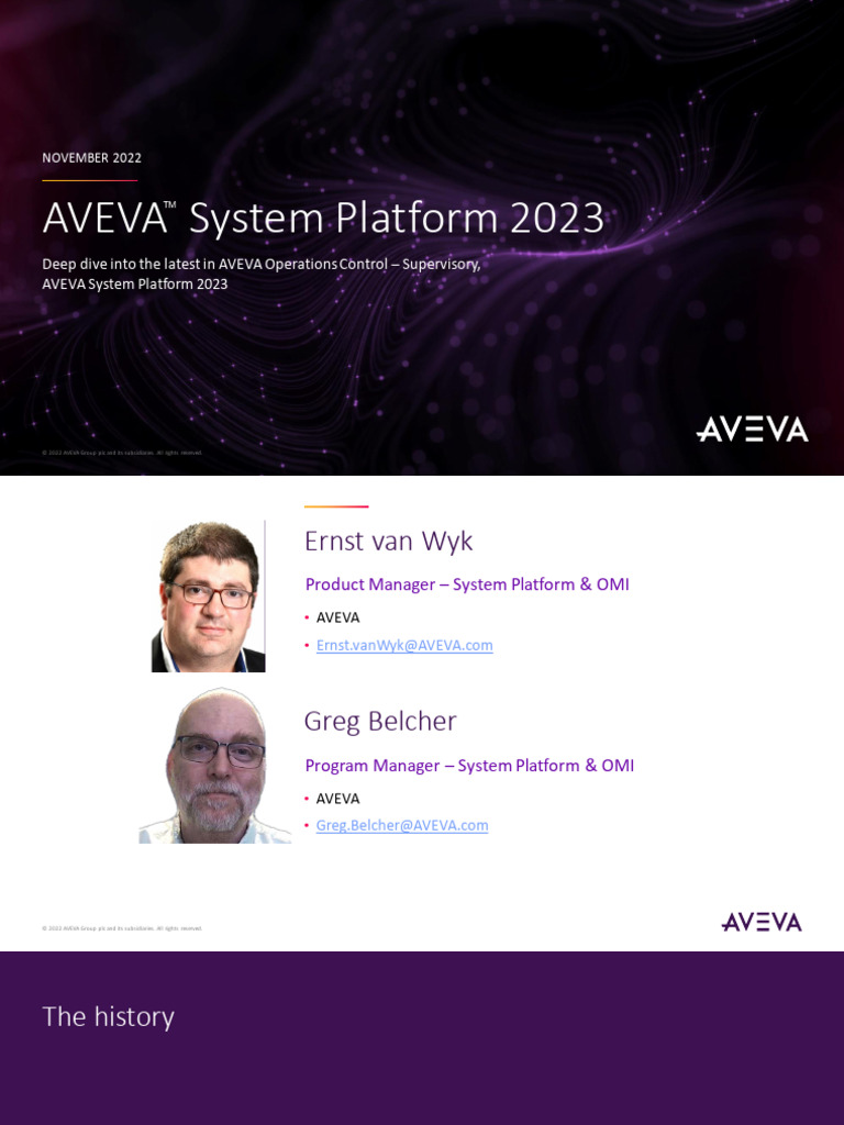 UC22NA 03OC40 AVEVA Van Wyk Deep Dive Into The Latest in AVEVA ...