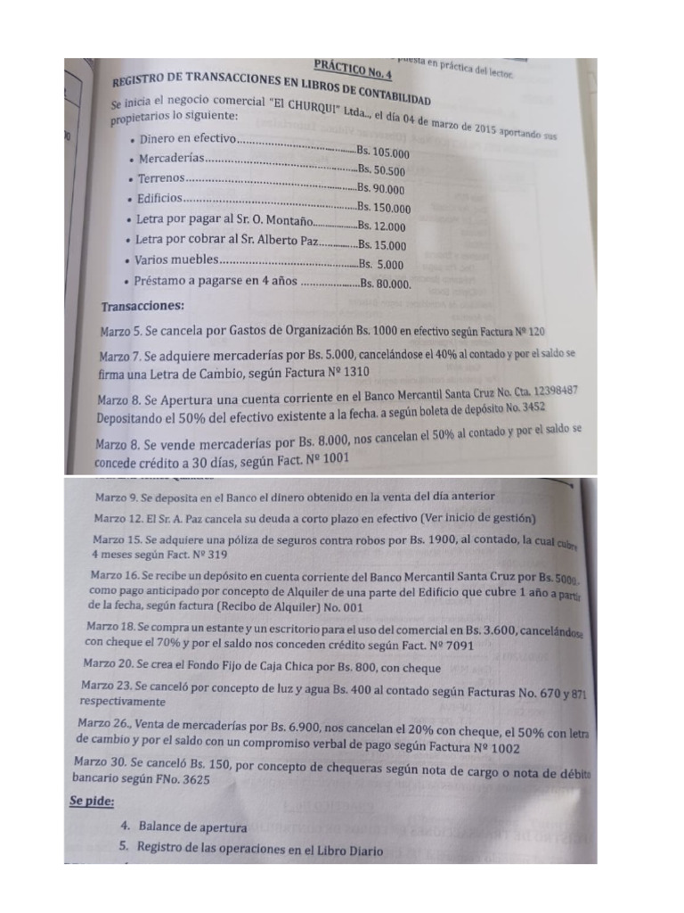 Practico #1 Contabilidad Facil | PDF