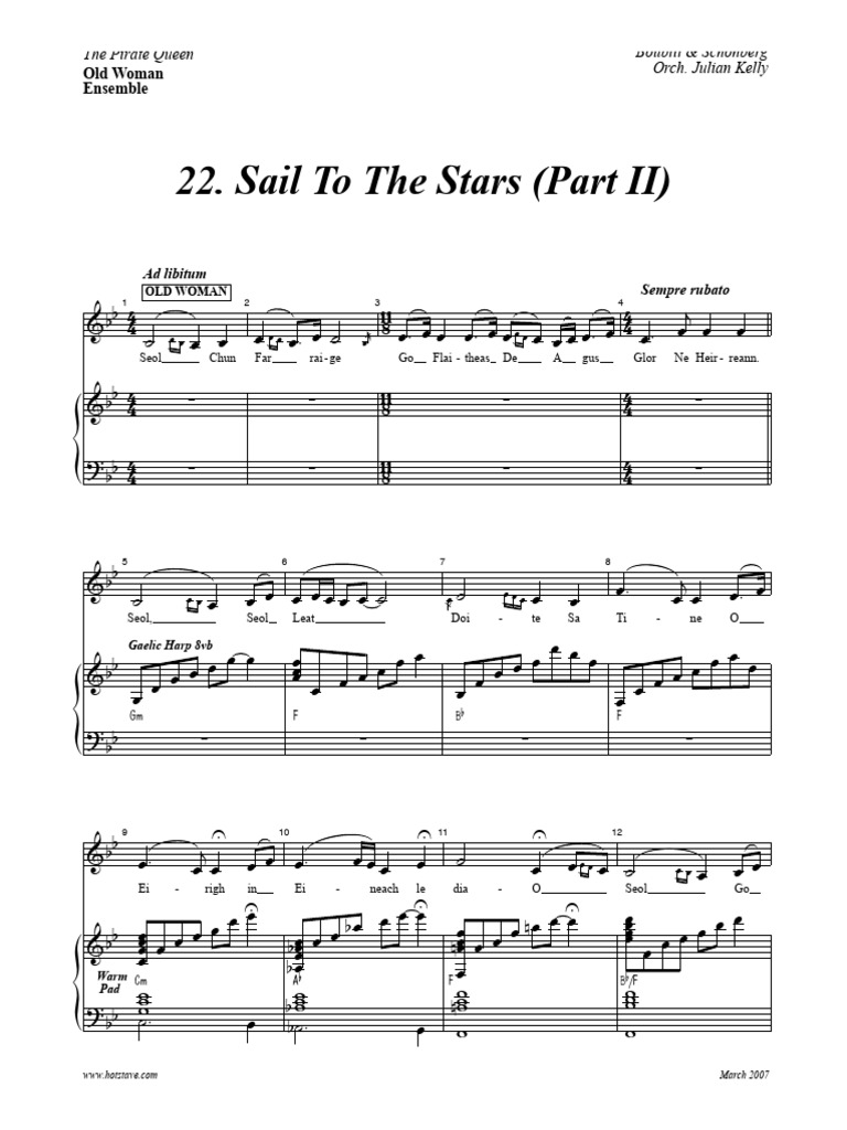 Sail To The Stars | PDF | Broadway Musicals