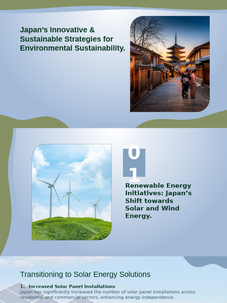 Japan's Sustainable Development | PDF | Wind Power | Agriculture