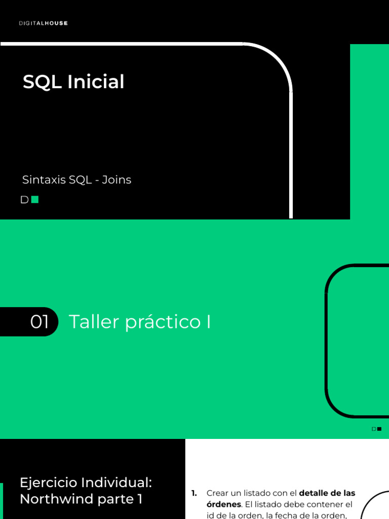 Clase 4b - Taller Práctico I SQL Integral | PDF