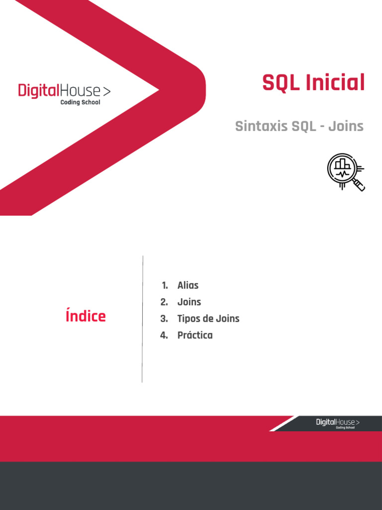 Sintaxis SQL Joins | PDF | SQL | Bases de datos