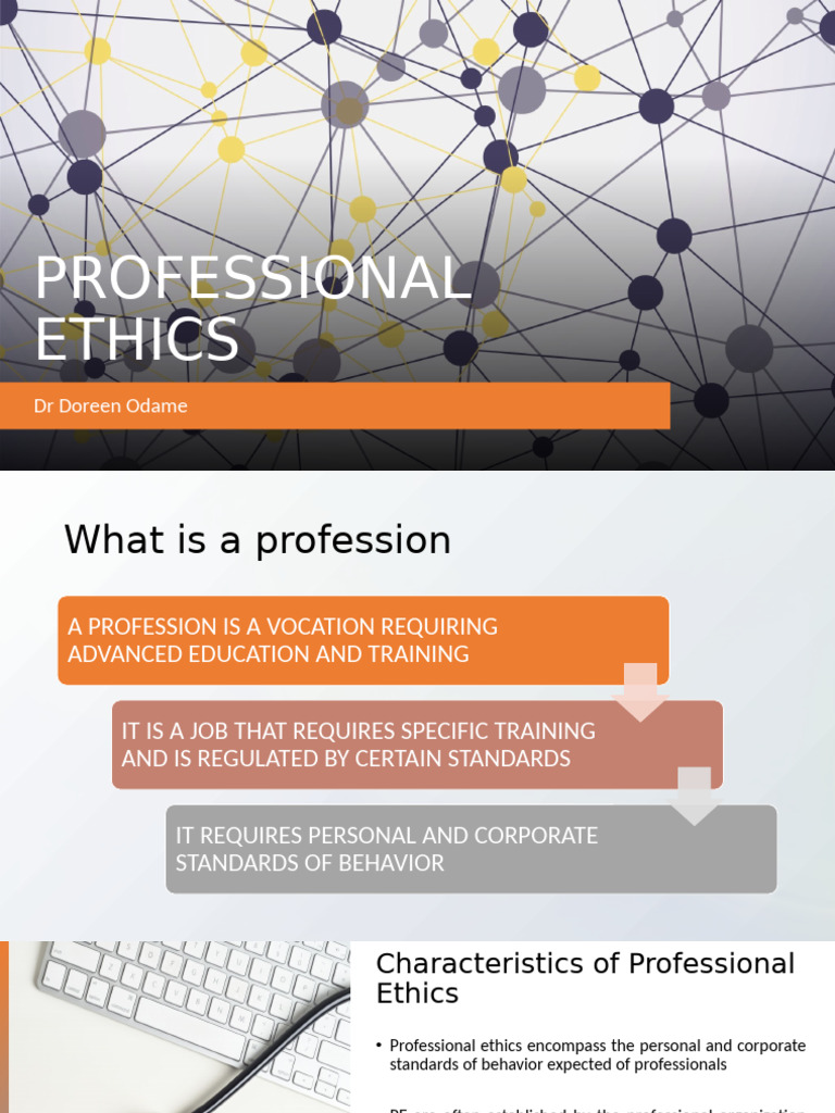 Lecture 8 - Professional Ethics | PDF | Professional Ethics | Profession