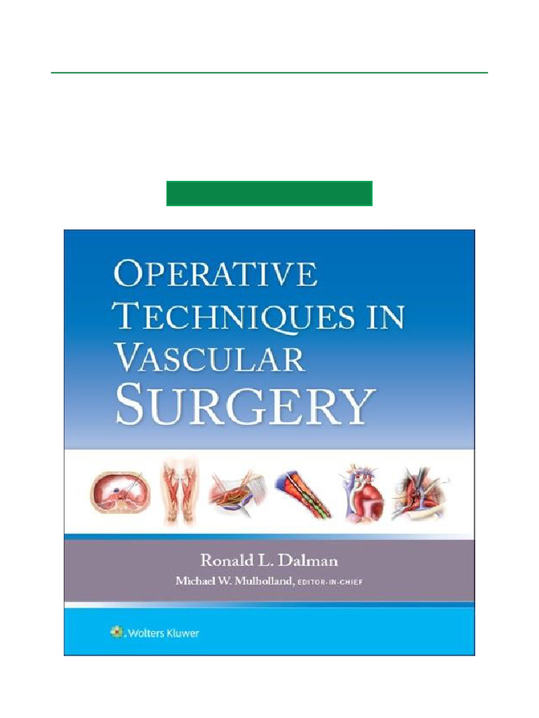Operative Techniques in Vascular Surgery | PDF