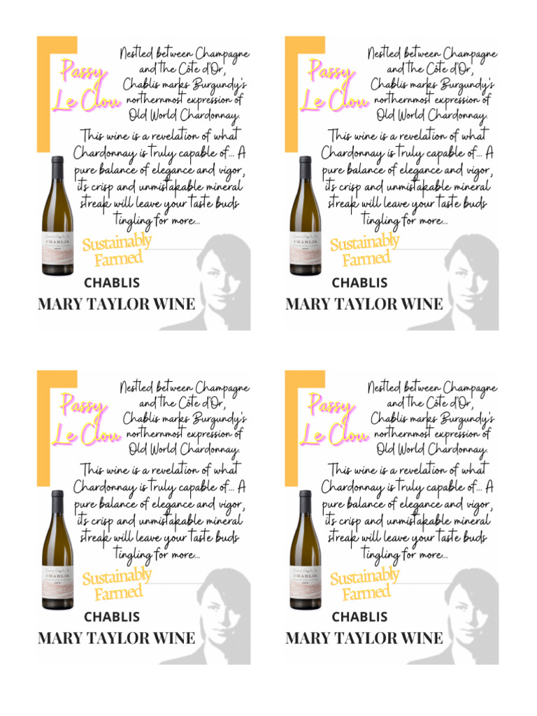 MTW - Chablis - Shelftalkers 4x | PDF
