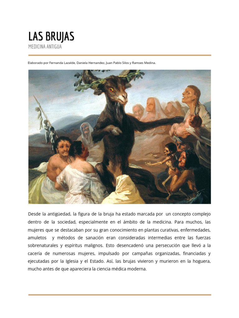 BRUJAS | PDF | Brujería | Medicina