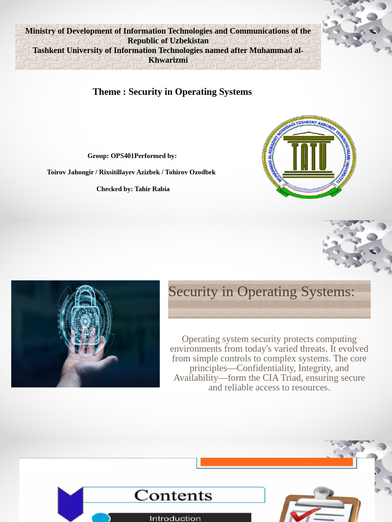 Security-in-Operating-Systems LMS | PDF | Security | Computer Security