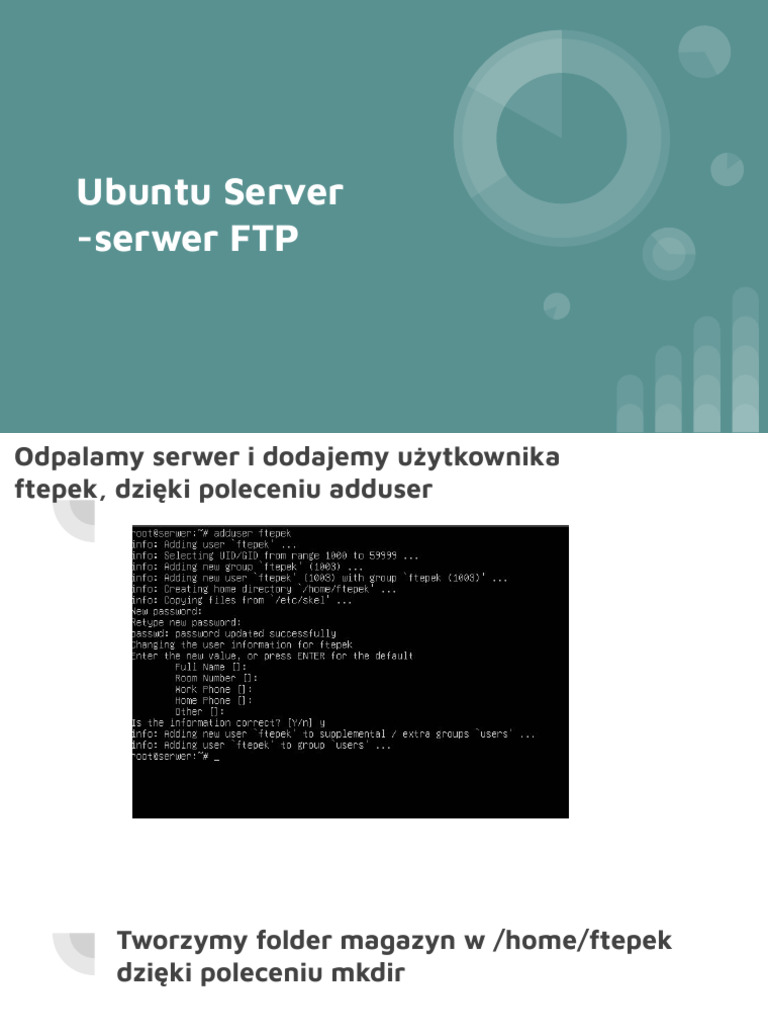 Ubuntu Server - Serwer FTP | PDF