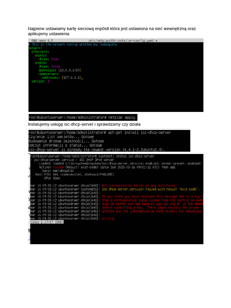 Ubuntu Server 24.04 LTS - DHCP | PDF