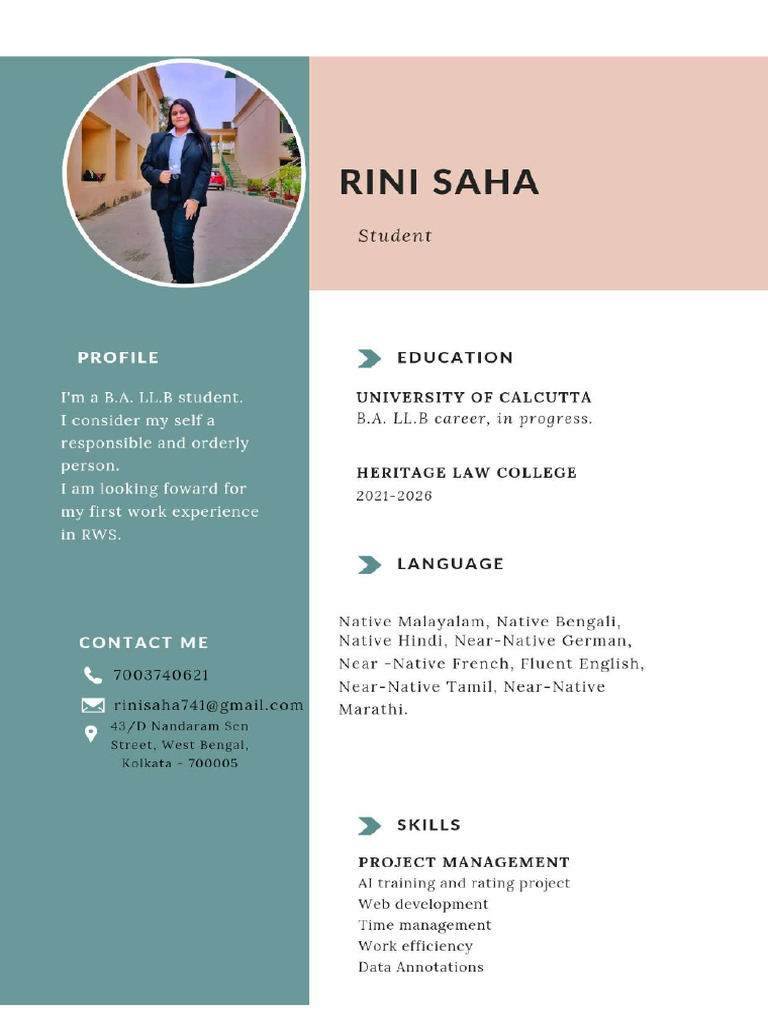Rini Saha CV | PDF