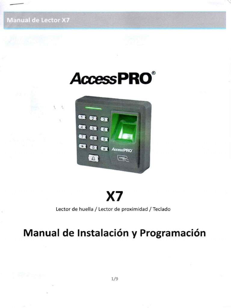 Manual Access Pro - Puerta de Ingreso 1005 | PDF