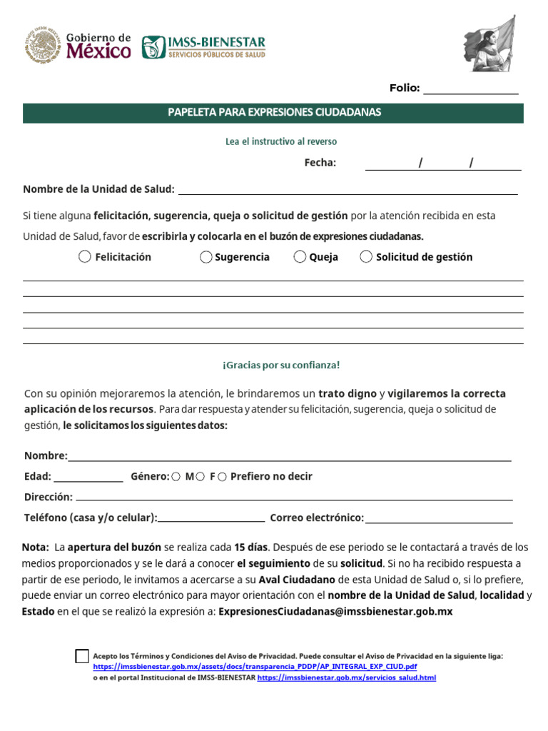 2.-Papeleta para Expresiones Ciudadanas | PDF
