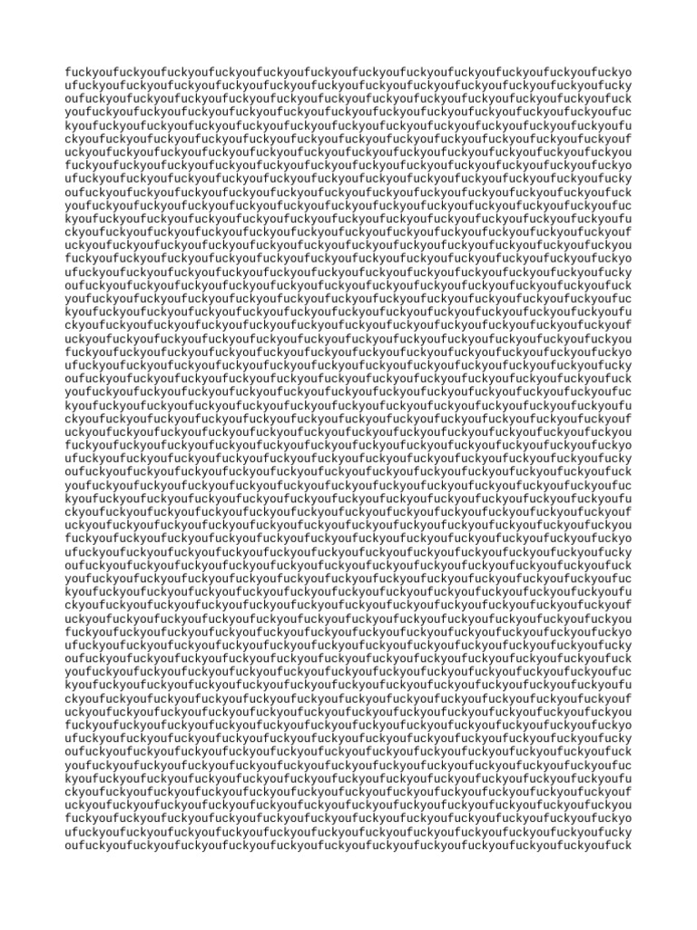 Repetitive Expletive Text Sample | PDF